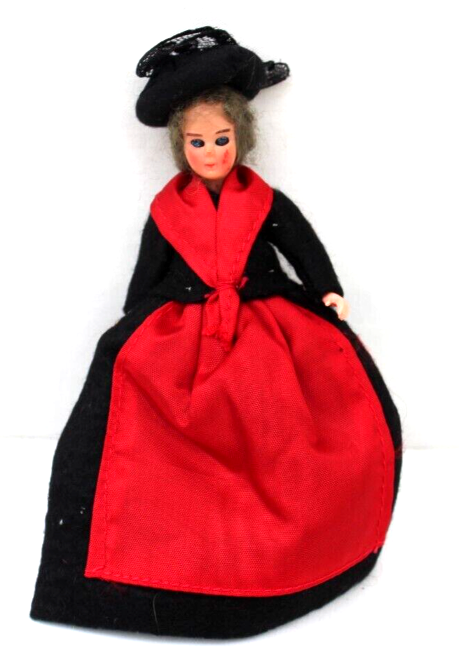 Vintage 1960s Swiss Grey Older Woman Souvenir Costume Doll From Bern ...
